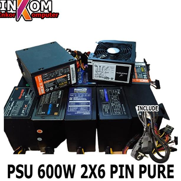 Jual Power Supply PSU 600WATT / PSU POWER SUPPLY 600W PURE | Shopee Indonesia