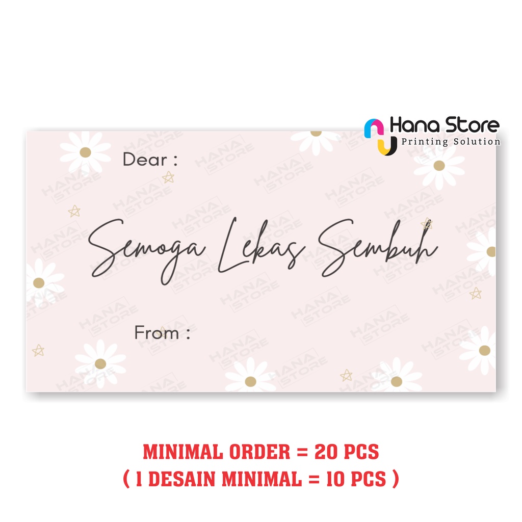 Jual Greeting Card Get Well Soon - Greeting Card Semoga Lekas Sembuh - Gift Card - GetWellsoon ...