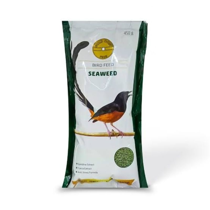 Jual VOER GOLDCOIN SEAWEED RUMPUT LAUT 450GR PUR GOLD COIN SEAWED ...