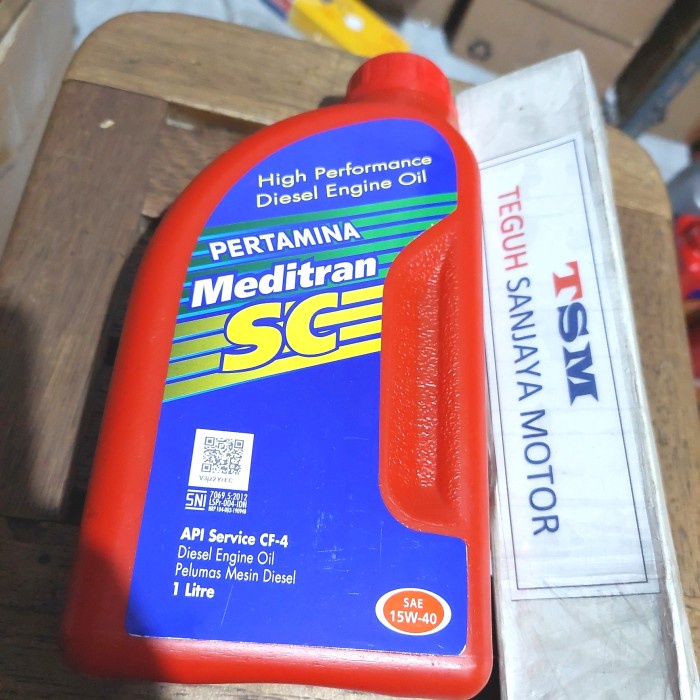 Jual Oli Mesin Pertamina Meditran SC SAE 15W-40 1 Liter / 1000 ML ...