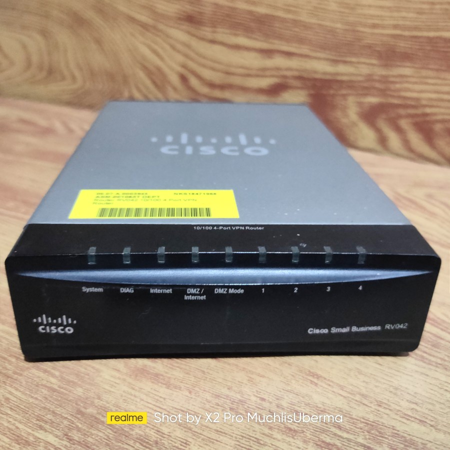 Jual Cisco RV042 Router 10/100 4port VPN dengan Dual WAN DMZ ...