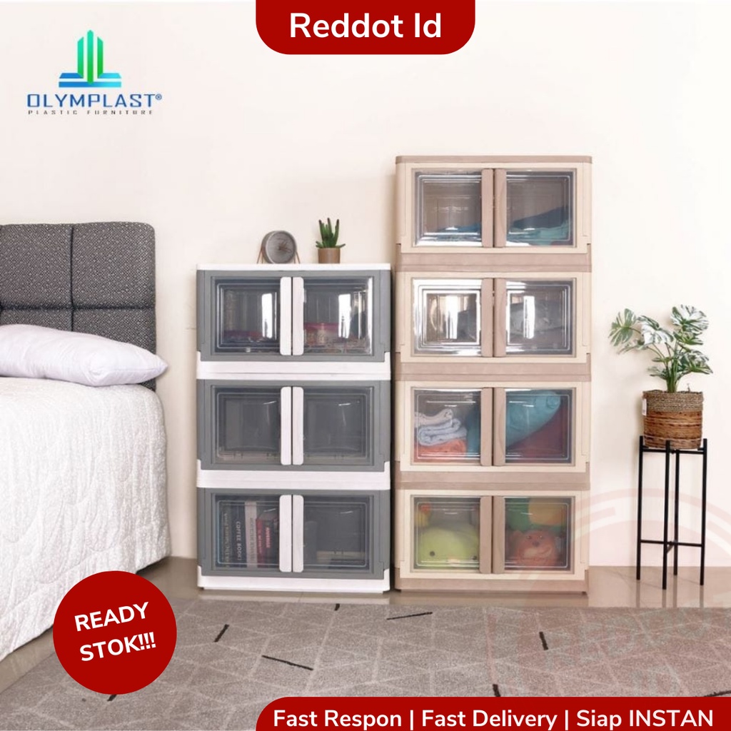 Jual Lemari Plastik Olymplast OFS Rak Susun Serbaguna Kuat Mudah Rakit ...