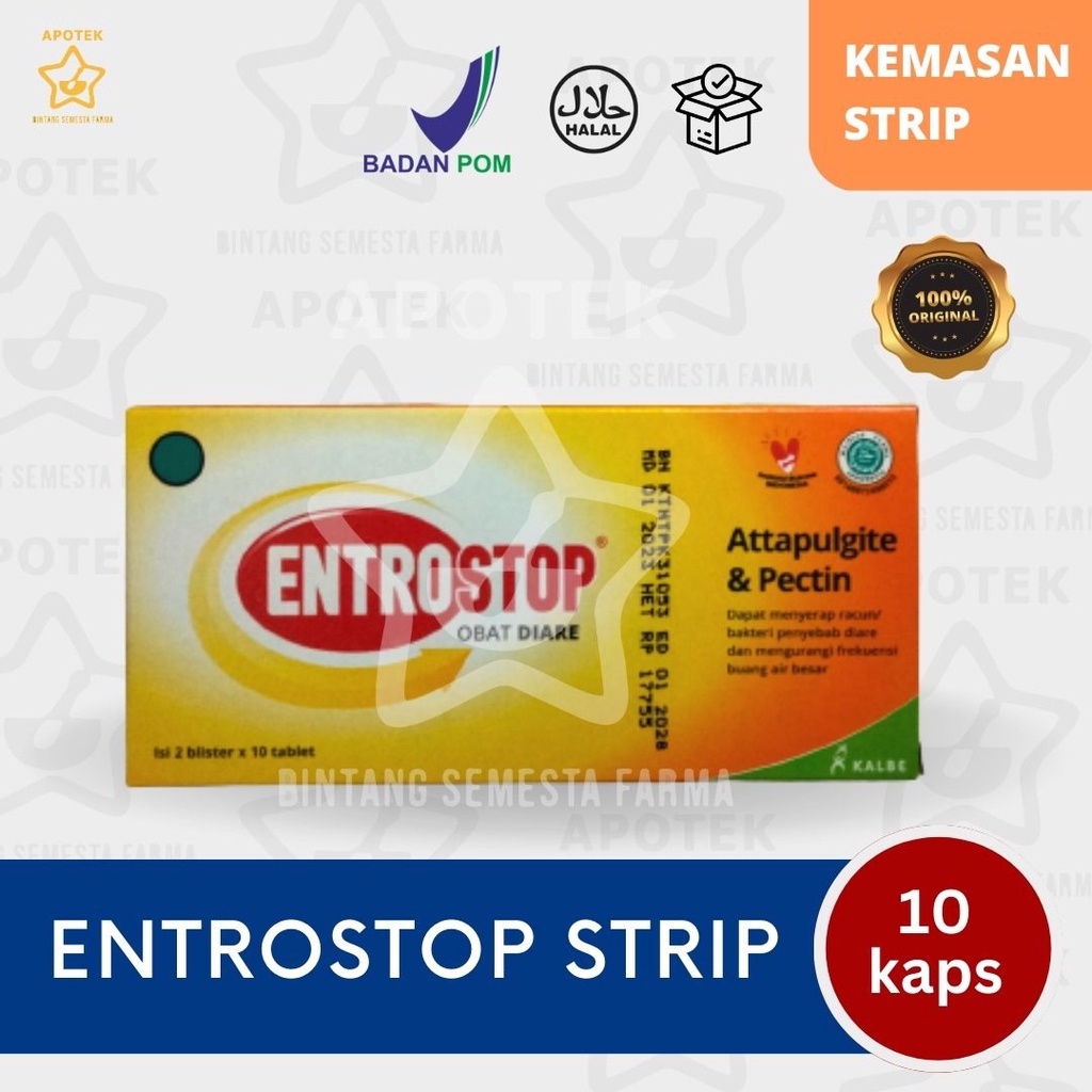 Jual NEO ENTROSTOP Strip isi 10 Tablets Obat Diare | Shopee Indonesia