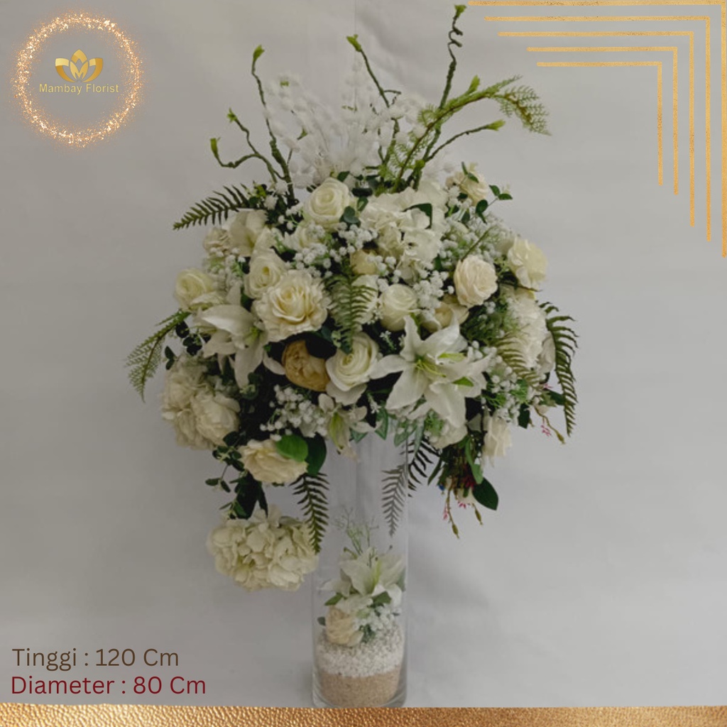 Jual RANGKAIAN BUNGA MAWAR / HIASAN MEJA /RANGKAIAN BUNGA/BUNGA MAWAR/BUNGA BUATAN | Shopee ...