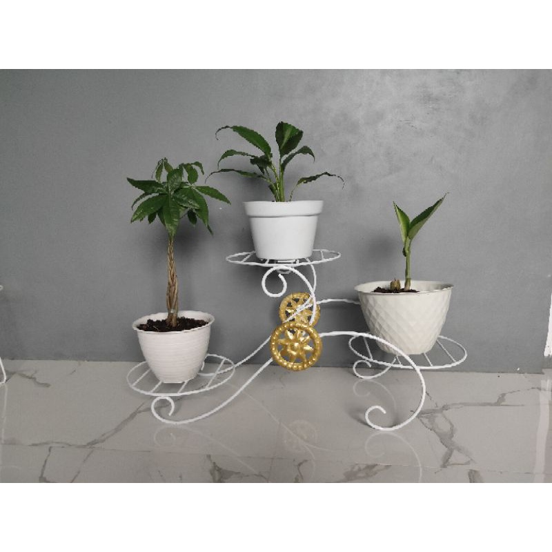 Jual RAK POT 3 SUSUN / STANDING POT 3 SUSUN / STANDING 3 IN 1/STAND POT ...