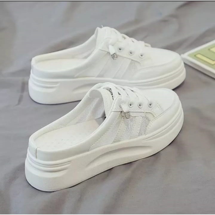 Jual 3.3SALE SEPATU SLOP WANITA SANDAL SLOP WANITA MOTIF GARIS TERBARU ...