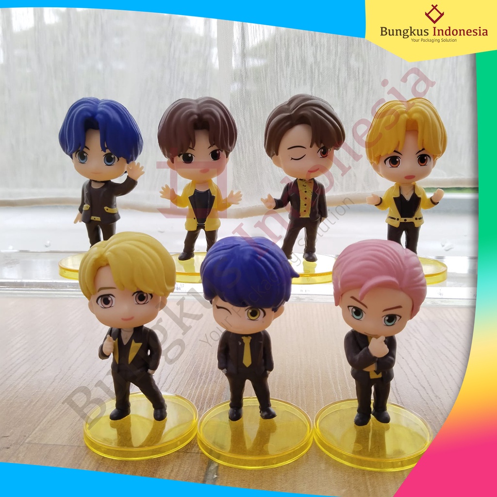 Jual Action Figure bt21 kpop bts kpop army bangtan figure set topper cake | Shopee Indonesia
