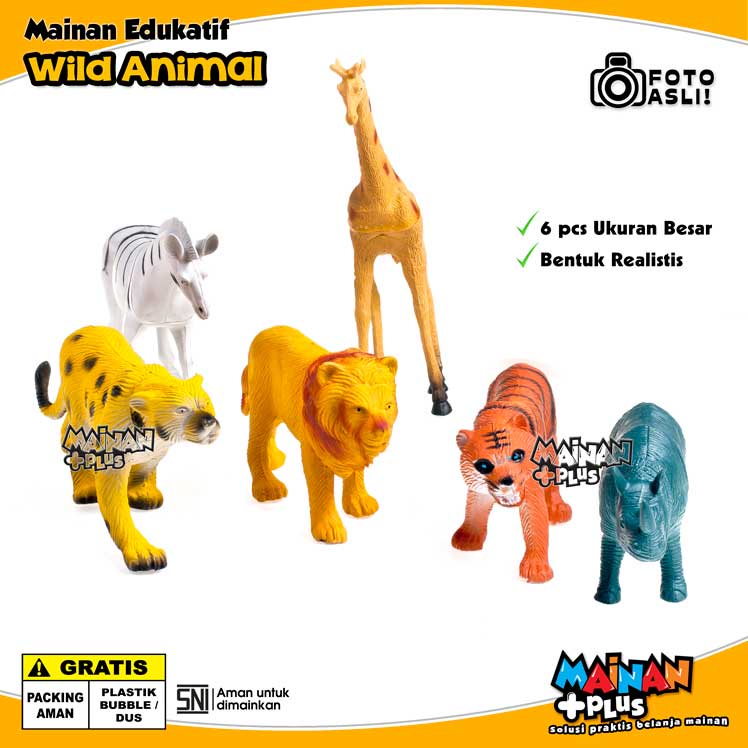 Jual Mainan Edukasi Peraga Pajangan Binatang Wild Animal Figure Set ...