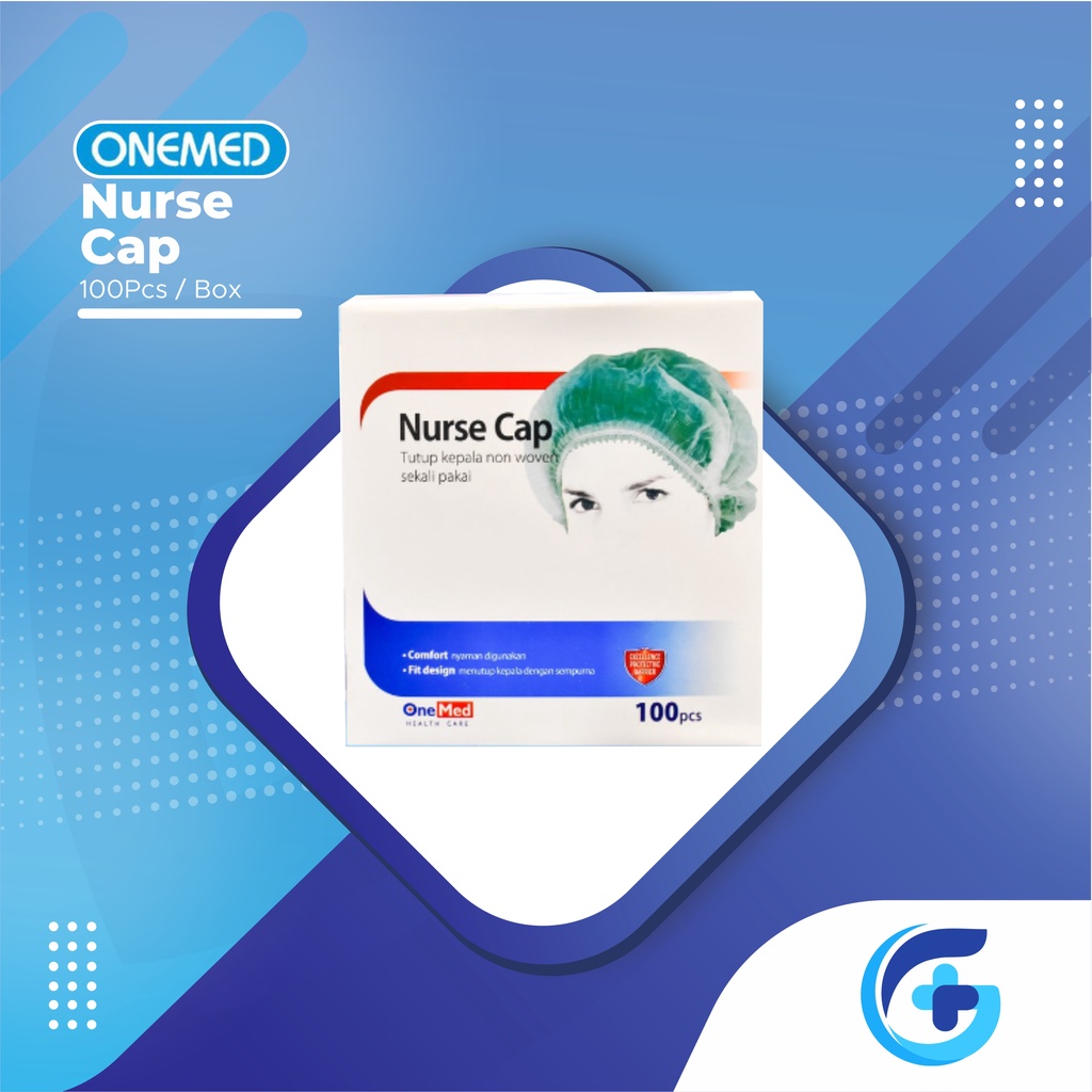 Jual NURSE CAP GREEN ONEMED @100pcs / PENUTUP KEPALA APD | Shopee Indonesia