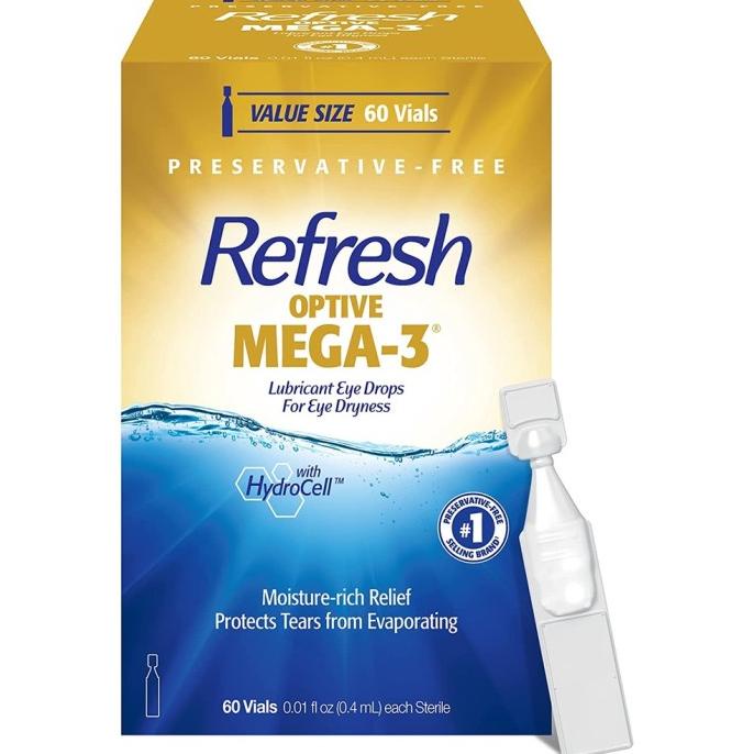 Jual Refresh Optive Mega-3 Lubricant Eye Drops 30 60 Single Use ...