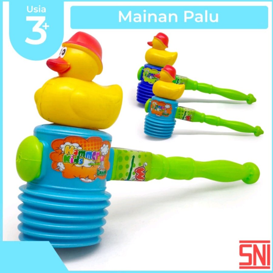 Jual Mainan Anak Palu Martil Hammer Bebek Bunyi Ukuran Jumbo SNI Murah ...
