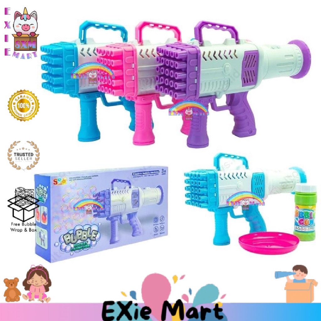 Jual MAINAN ANAK [SS1526] BUBBLE GUN BAZOKA 25 MATA - MAINAN GELEMBUNG ...