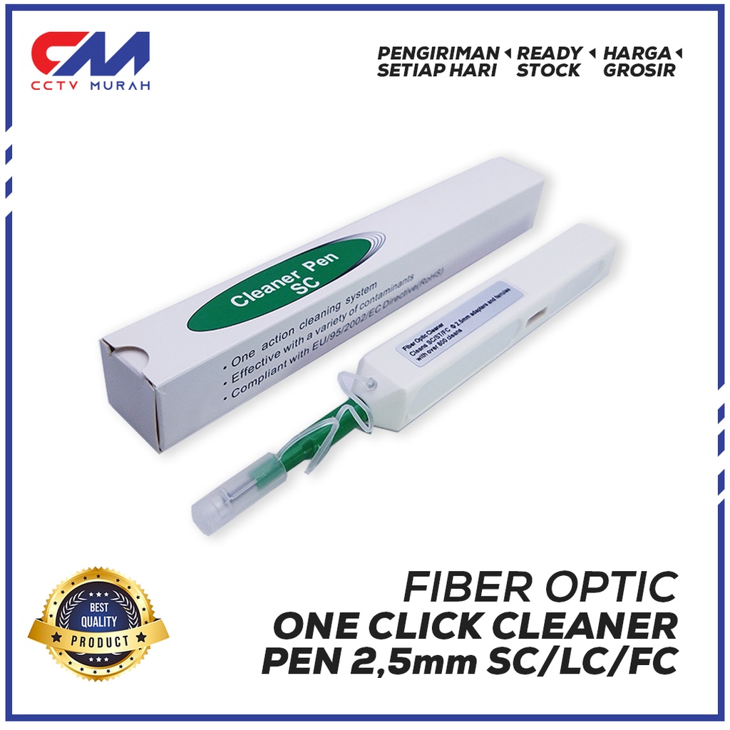 Jual ONE CLICK CLEANER PEN CONNECTOR FIBER OPTIC FOR 2.5MM SC | Shopee ...