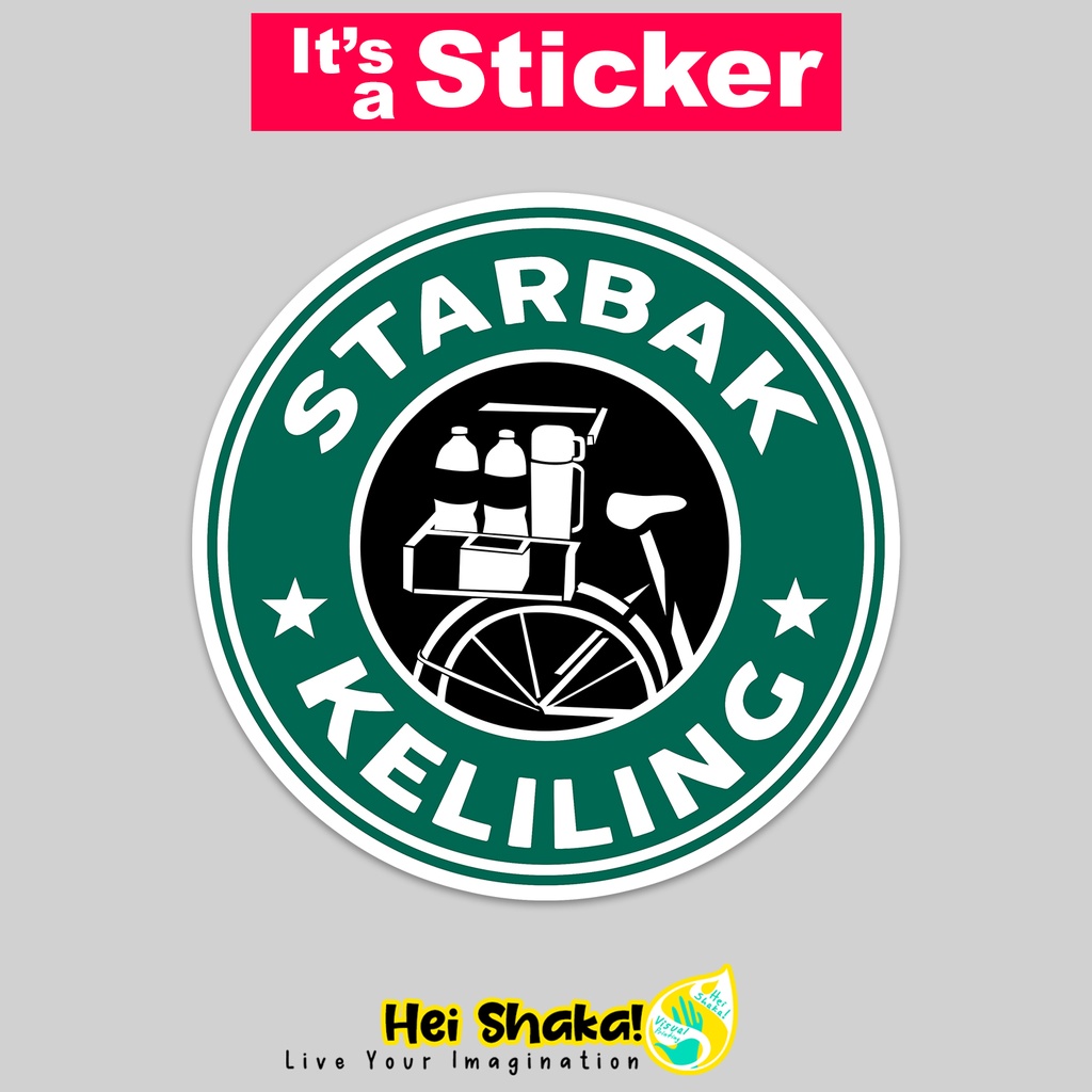 Jual Stiker Starling Starbak Tukang Kopi Barista Keliling Sticker Gamer ...