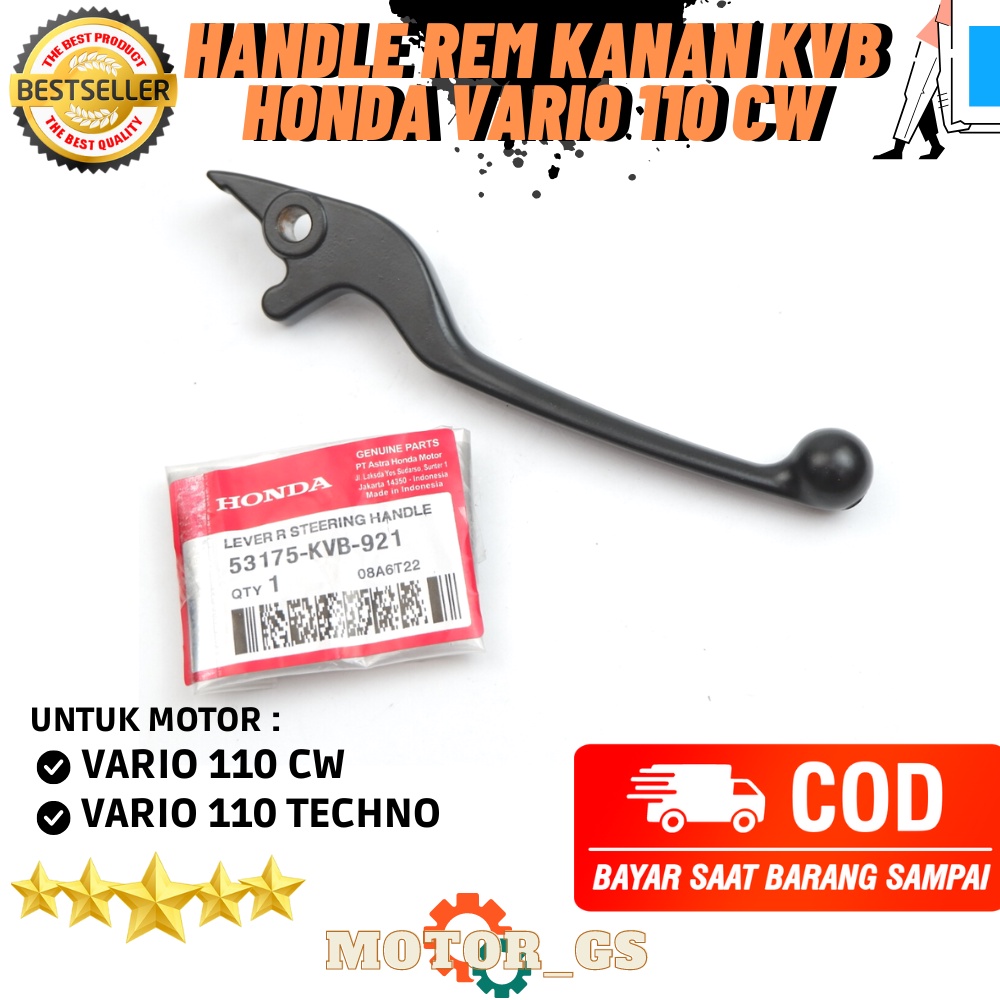 Jual Handle Rem Kanan KVB Honda Vario 110 karbu & Vario 110CW / Handle ...