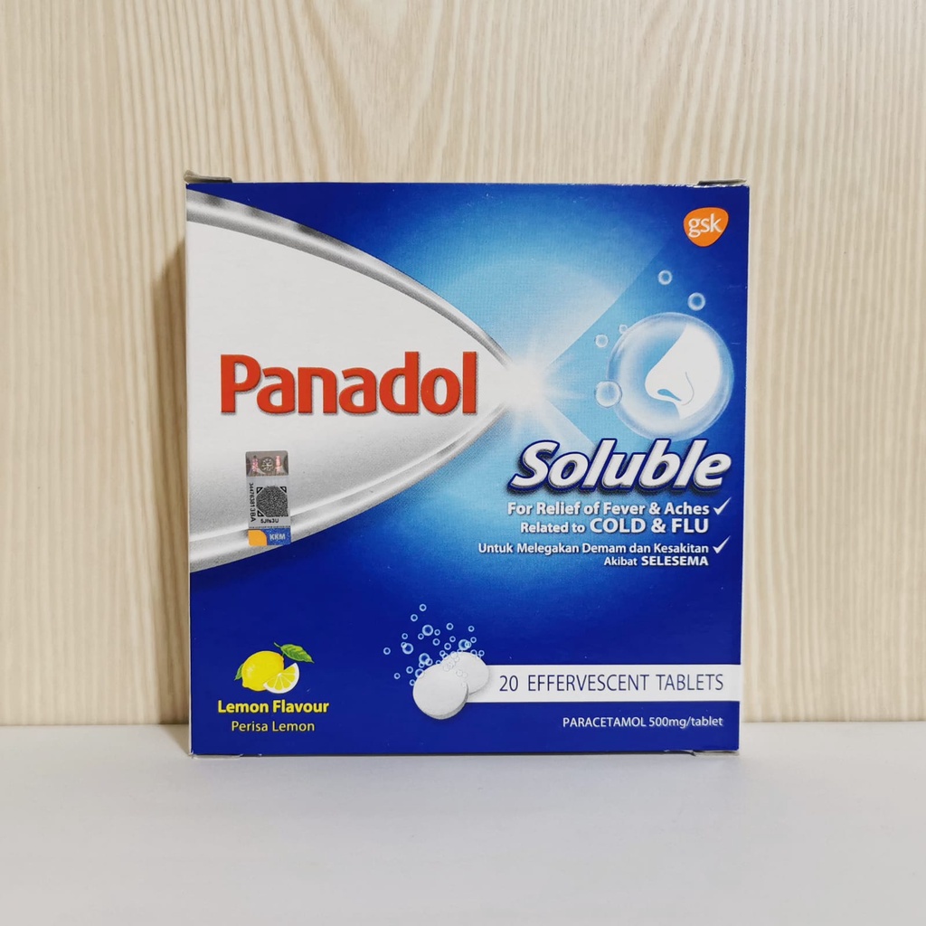 Jual Panadol soluble original flu demam dan nyeri cold flu aches ...