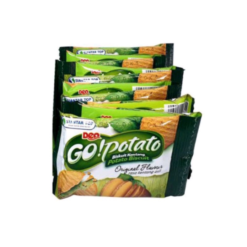 Jual Go Potato Biskuit Go!Potato Kentang Varian Rasa Original [1 Pack ...