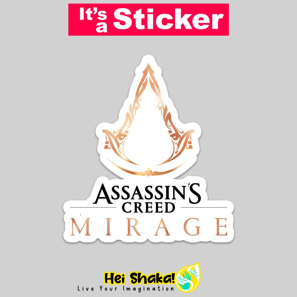 Jual Stiker Assassins Creed Mirage Sticker Gamer Tempelan Gaming Bahan ...