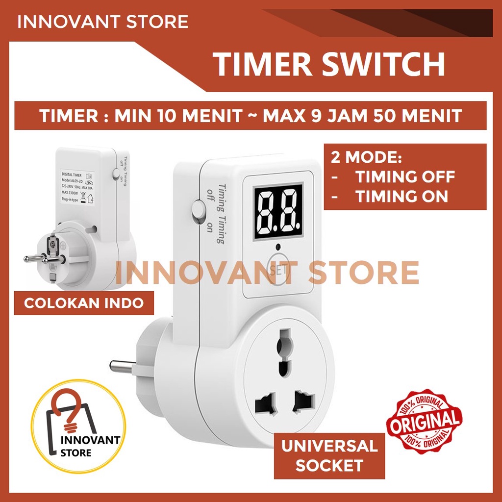 Jual Timer Stop Kontak Timer Colokan Listrik Digital Switch Saklar ...