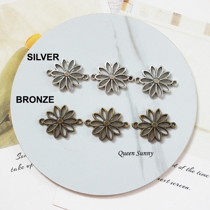 Jual Charm Bunga Connector Bunga Bandul Mainan Kalung Gelang Penghubung ...