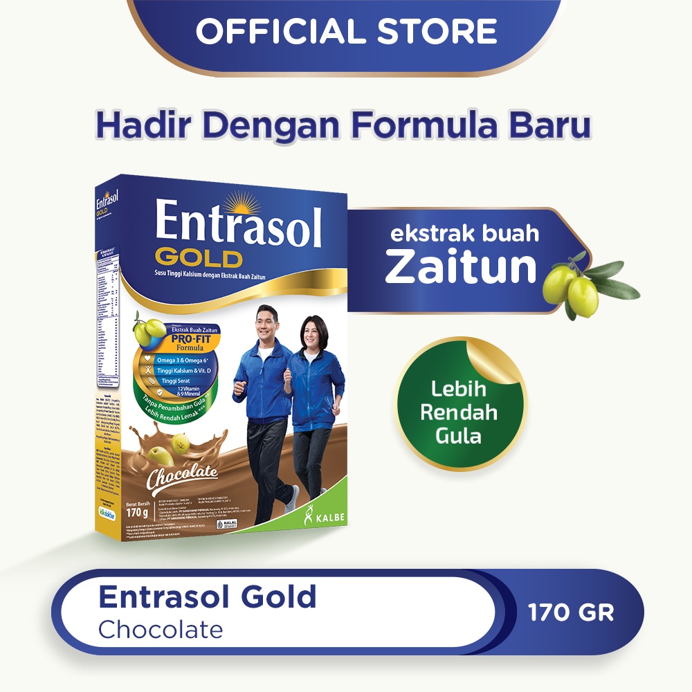 Jual ENTRASOL GOLD CHOCOLATE 170 G | Shopee Indonesia