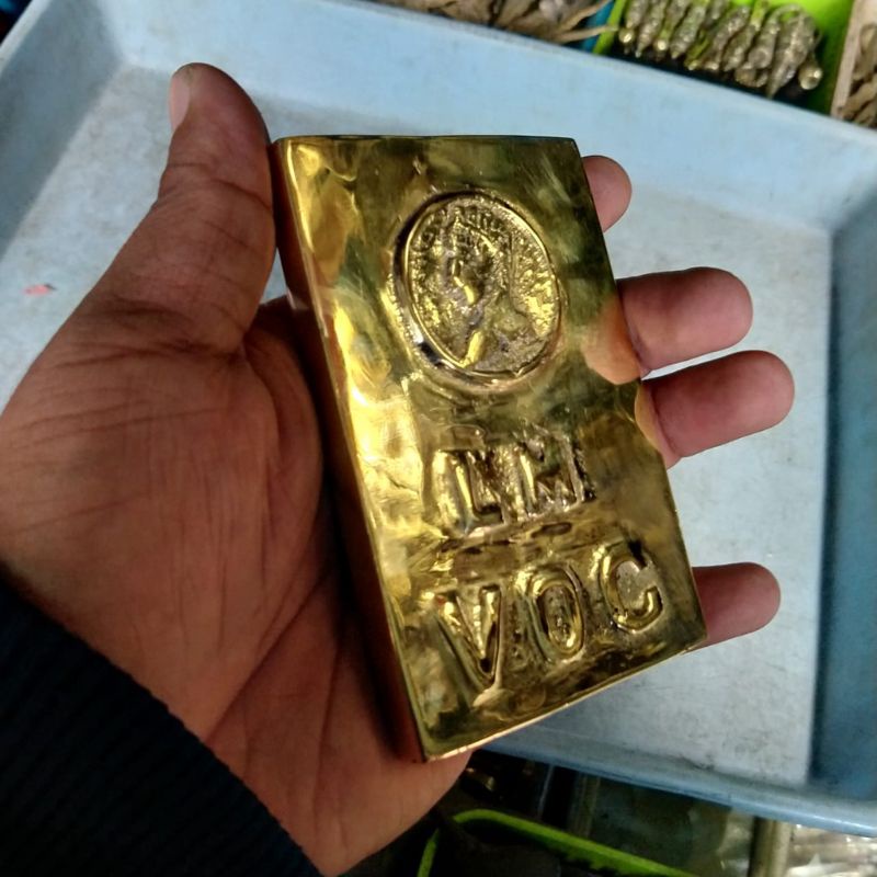 Jual Replika Kuningan Emas Batangan VOC | Shopee Indonesia