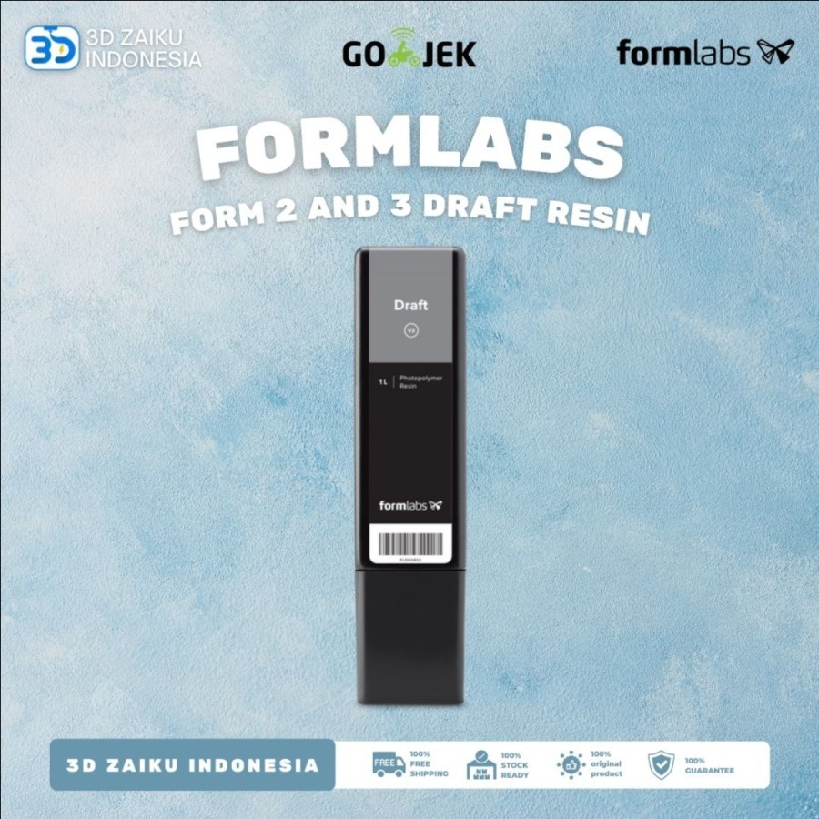 Jual Original Formlabs Form 2 and 3 Draft Resin for 3D Printing | Shopee Indonesia