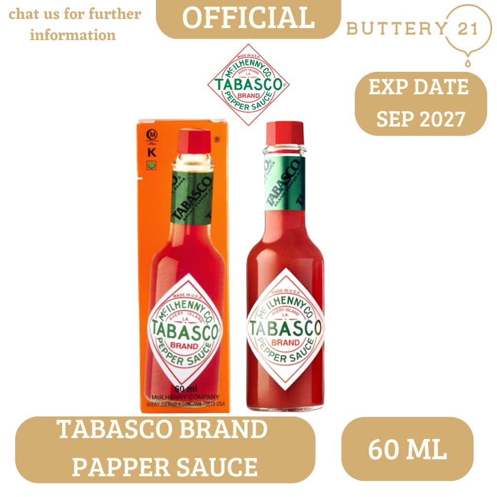 Jual TABASCO BRAND RED PEPPER SAUCE 60 ML - SAUS CABE TOBASCO STEAK USA ...
