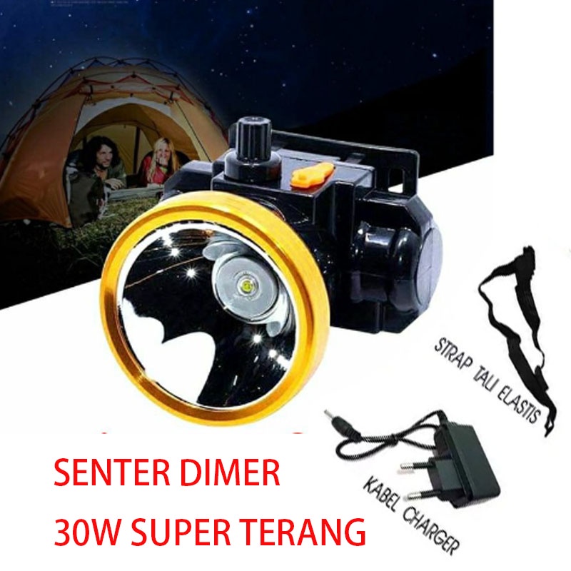 Jual Senter Lampu Kepala Head Lamp Nyala Putih Kuning 20Watt / 35Watt ...