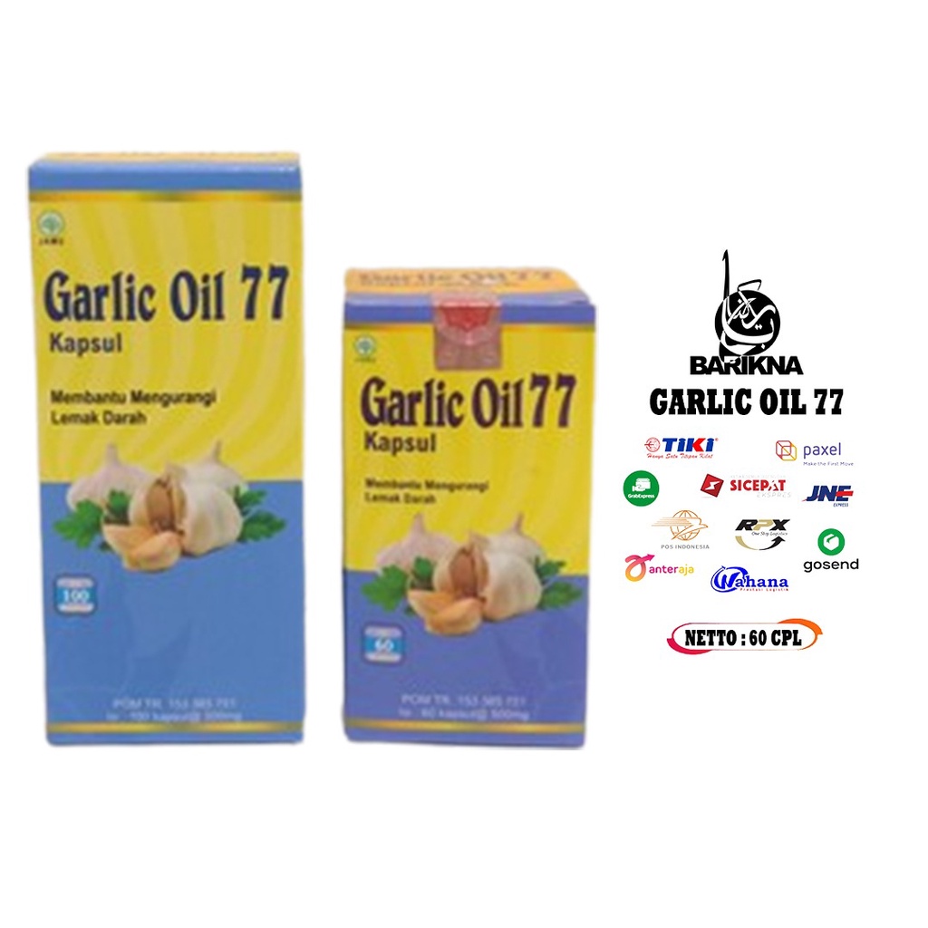 Jual GARLIC OIL 77 60 kapsul&100 kapsul/MINYAK BAWANG PUTIH | Shopee Indonesia
