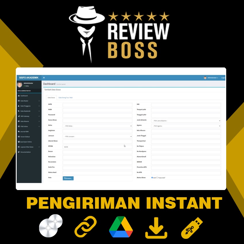 Jual APLIKASI SISTEM INFORMASI AKADEMIK SEKOLAH SIAKAD SOURCE CODE ...