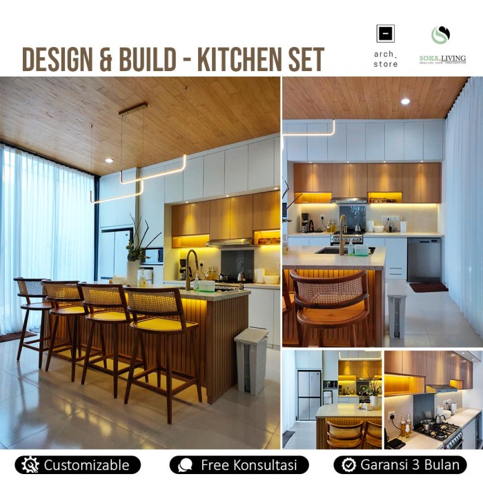 Jual Kitchen Set Custom | Dapur | Pantry | Kitchen Island | Design ...