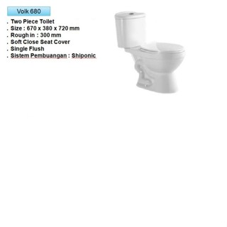 Jual VOLK 680/663 CLOSET MONOBLOCK MERK VOLK 680/663WARNA PUTIH ...