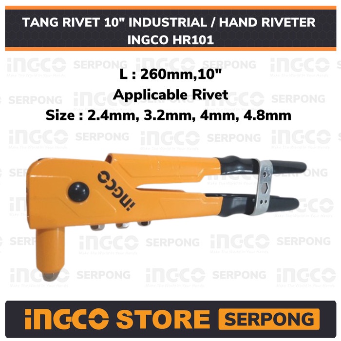 Jual Tang Rivet 10" Industrial / Hand Riveter Ingco Hr101 | Shopee ...