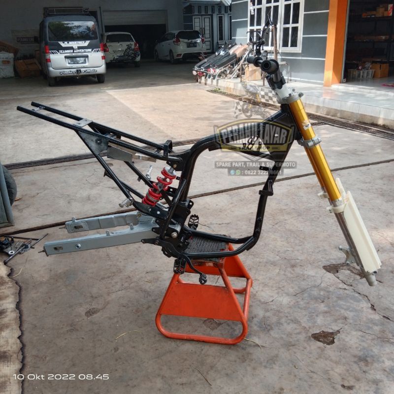 Jual frame body rangka kerangka crf paket hemat ++ siap rakit PNP MESIN : TIGER, MP mono, mp ...