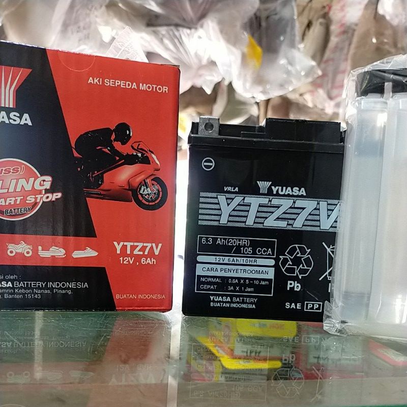 Jual Aki Accu Battery YTZ 7V Yuasa cocok untuk Yamaha NMax | Shopee ...