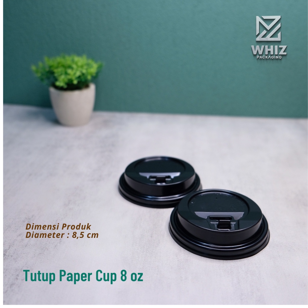 Jual Tutup Paper Cup 8oz / Gelas Kertas Kopi Eceran / Pack (50 pcs) | Shopee Indonesia