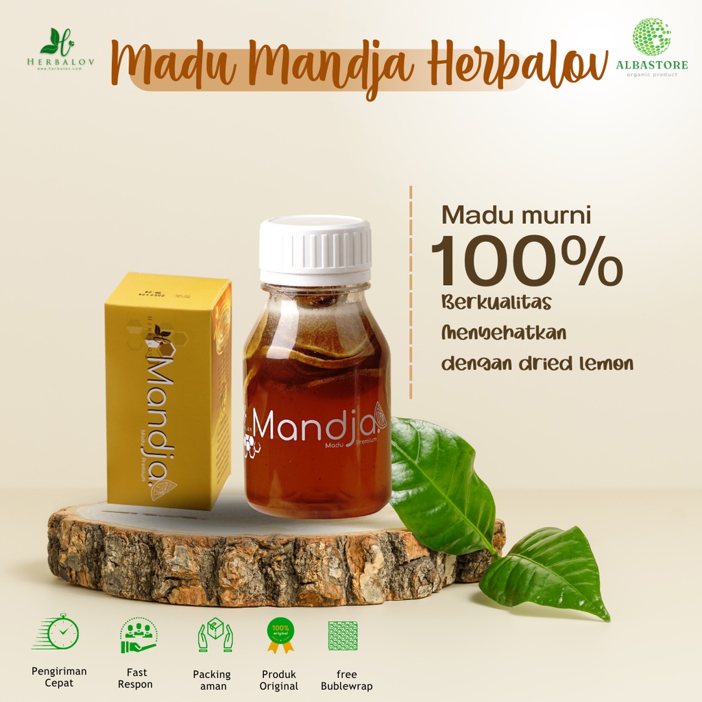 Jual Mandja Madu Multiflora premium dengan Dried lemon Herbalov ...