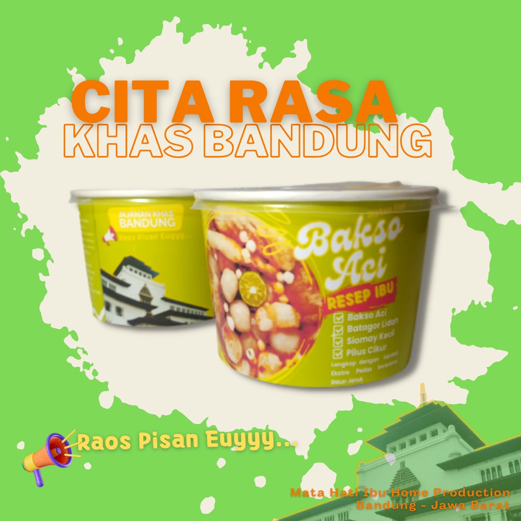 Jual BAKSO ACI INSTAN CUP - JAJANAN KHAS BANDUNG | Shopee Indonesia