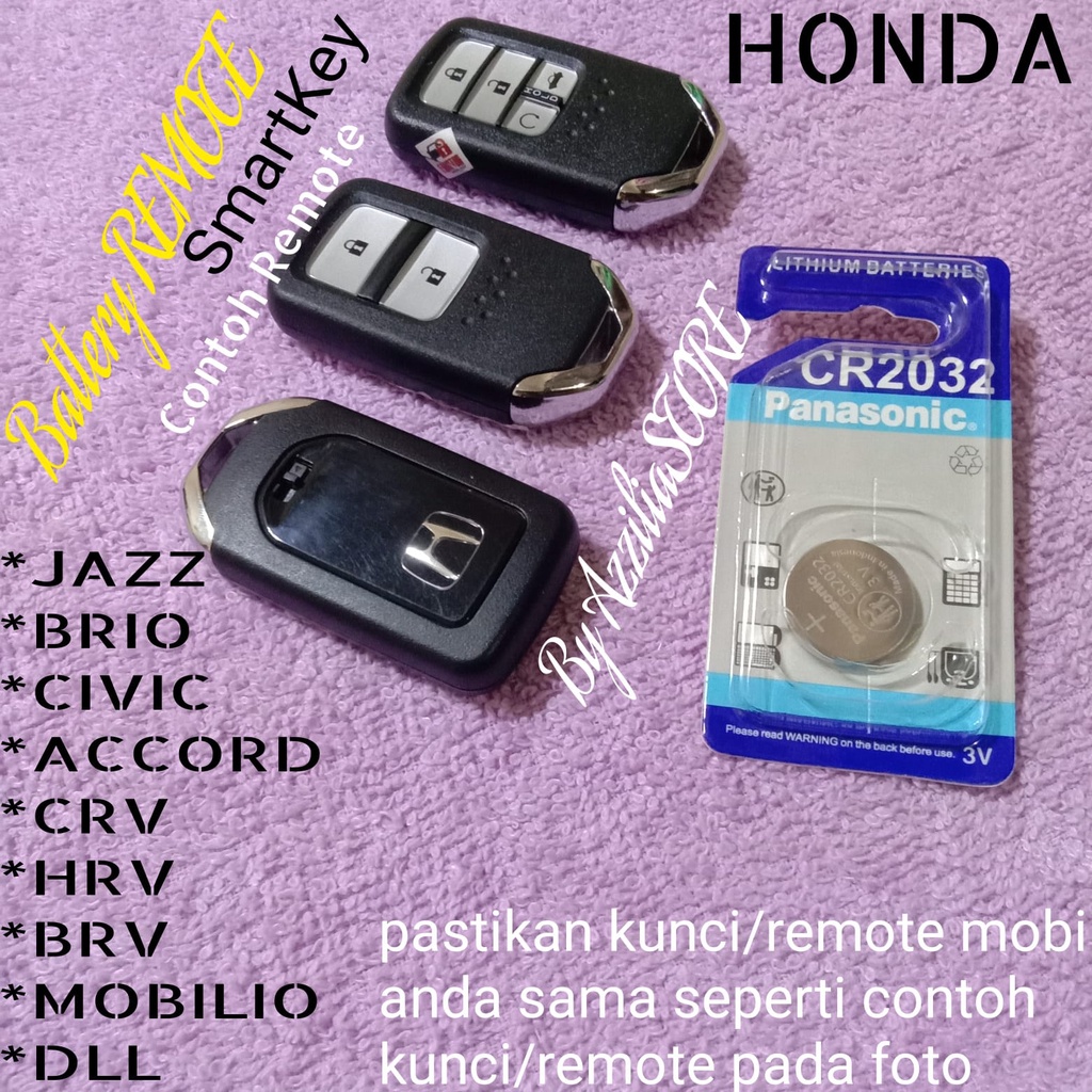 Jual Baterai Battery Batre Batrai Batere Untuk Remote Remot Keyless ...