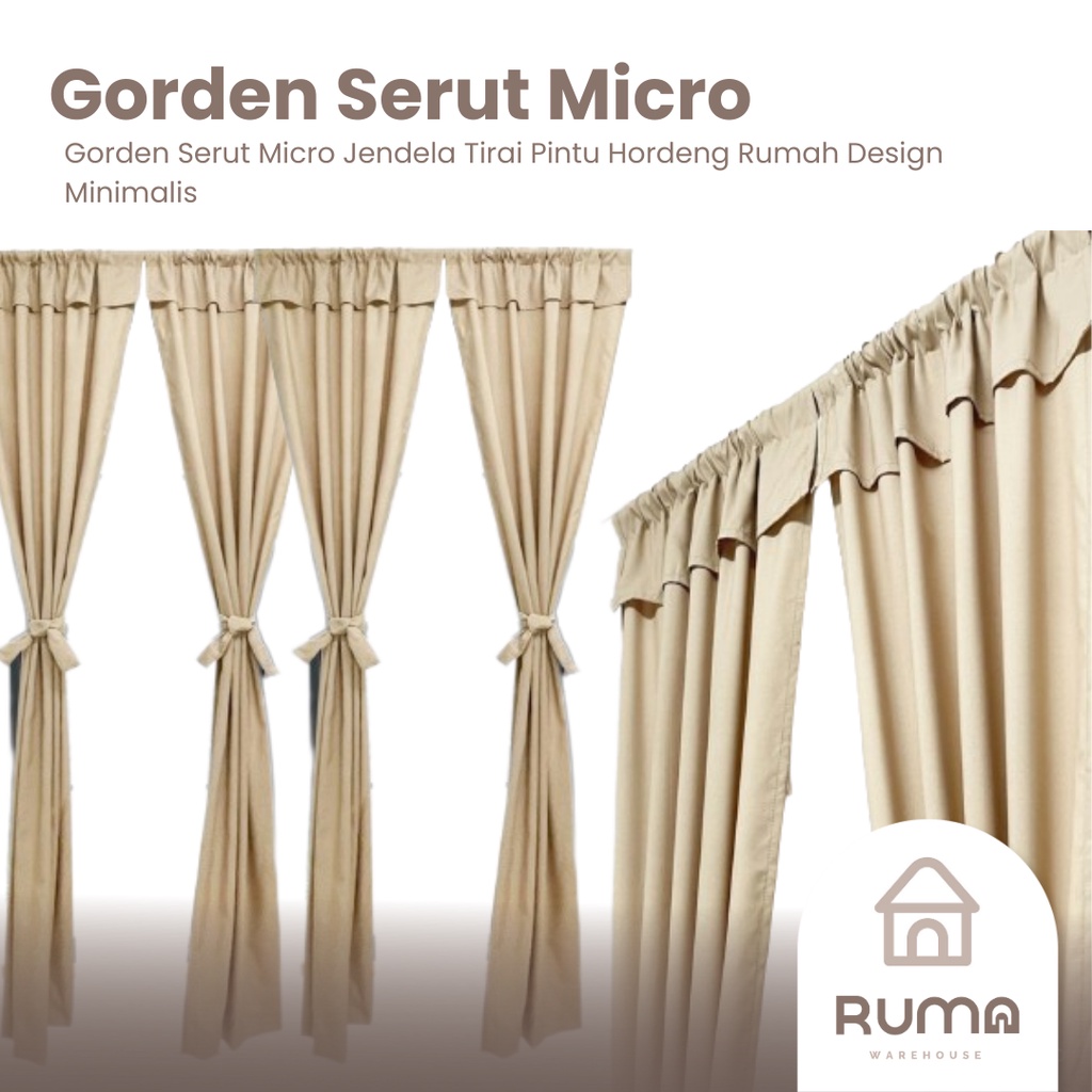 Jual GORDEN SERUT MICRO Jendela Tirai Pintu Hordeng jendela Pintu Rumah ...