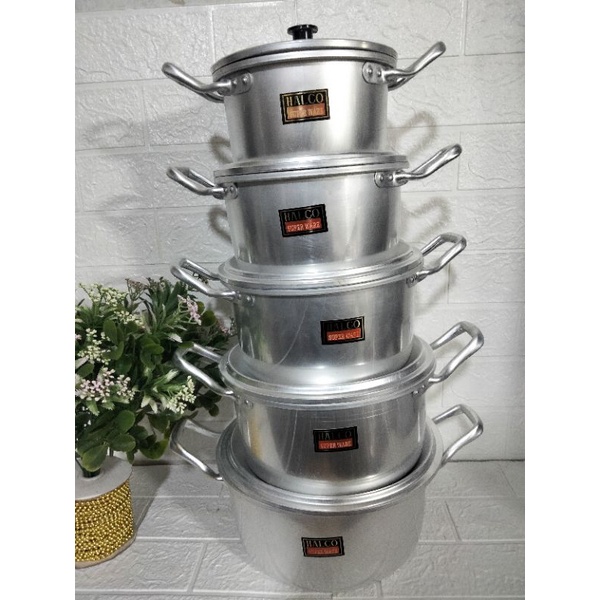 Jual panci set halco 5set/ panci set isi 5 halco | Shopee Indonesia