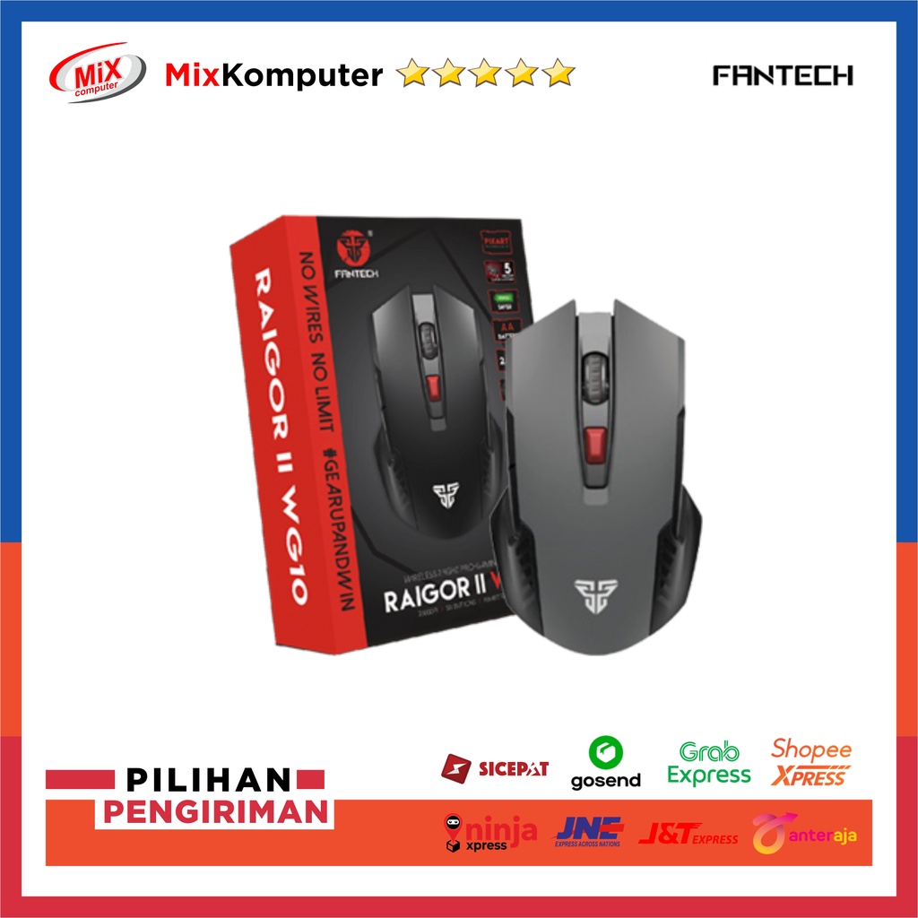 Jual Mouse Wirelless Gaming FANTECH RAIGOR II WG10 | Shopee Indonesia