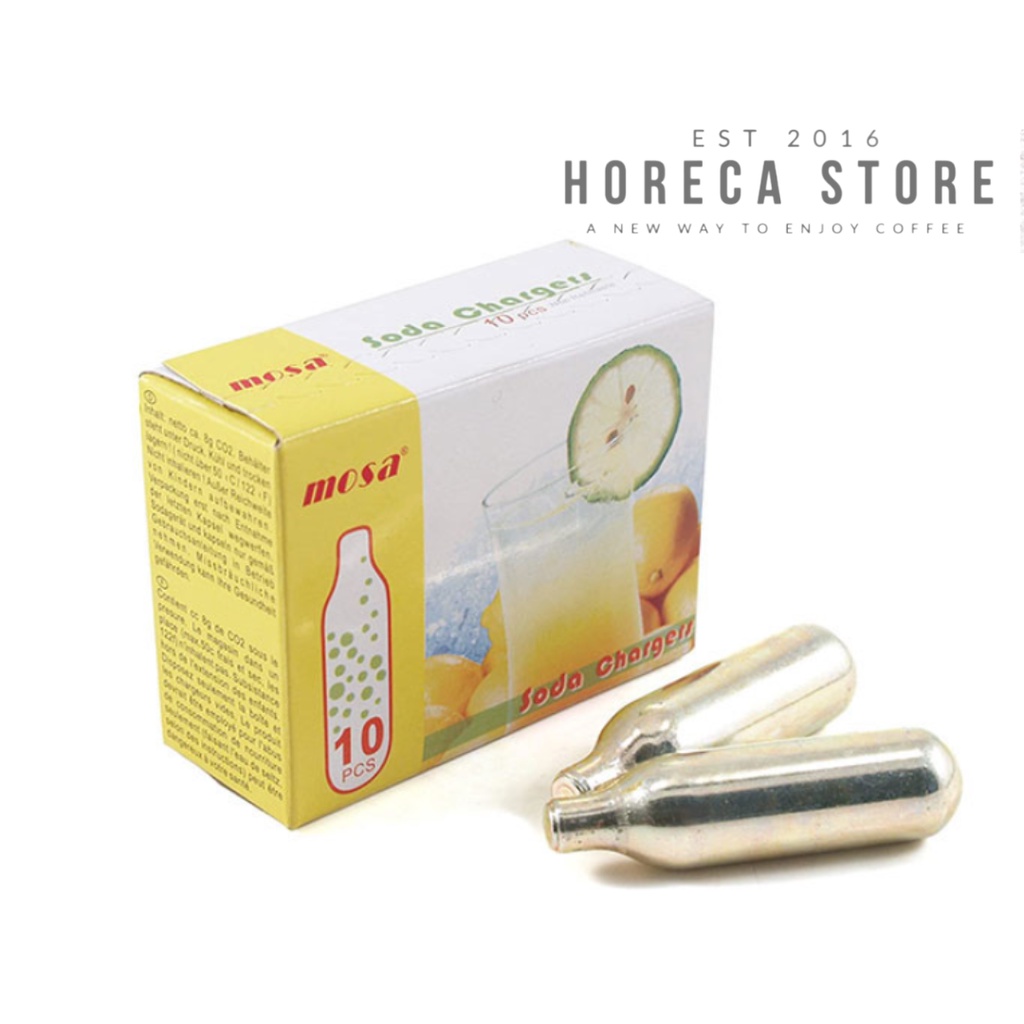Jual Soda Charger MOSA Isian Soda Siphon Syphon 10 butir / Soda Maker ...