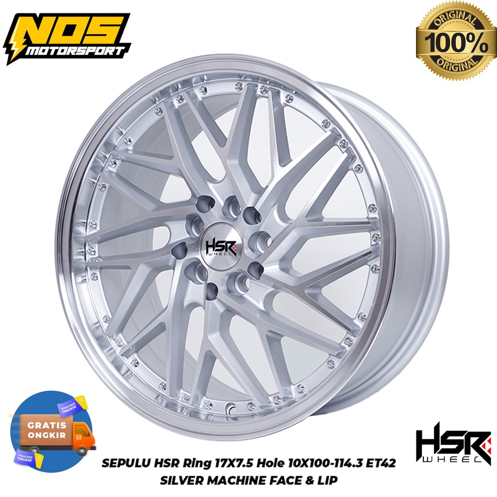 Jual VELG HSR SEPIULU R17X7,5 PCD 5X100/5X114 UNTUK INNOVA ALTIS SIENTA ...