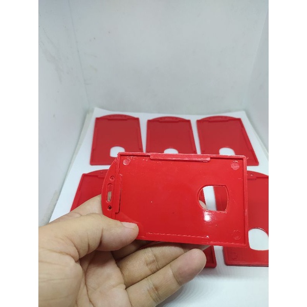Jual CASING / HOLDER WADAH ID CARD MERAH | Shopee Indonesia