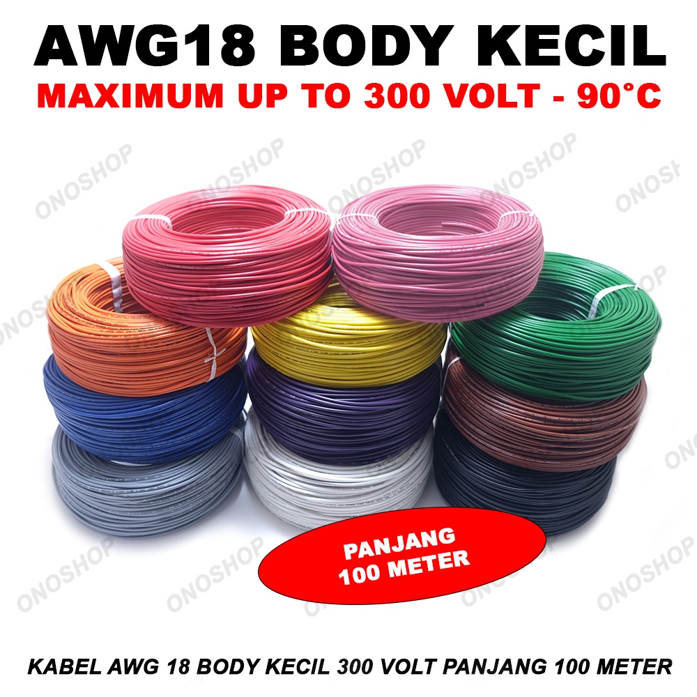 Jual Kabel AWG 18 Serabut Putih 100 Meter | Shopee Indonesia