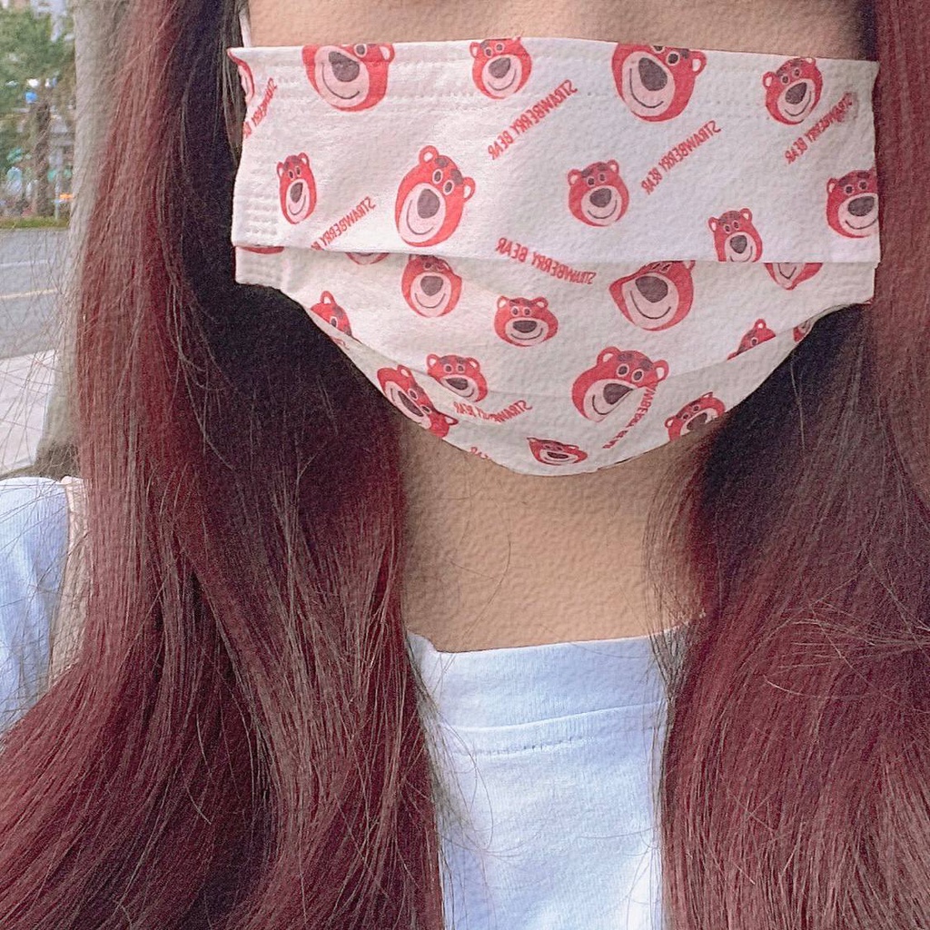 Jual [READY STOCK] Masker Lucu Kartun Dewasa 3 Ply Lotso Disney ...