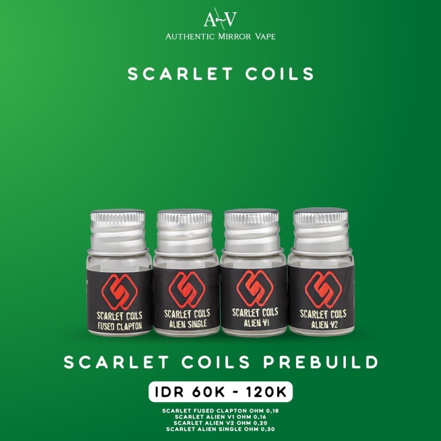 Jual Scarlet Coils Prebuild Wire Series ALIEN V1 - WR | Shopee Indonesia