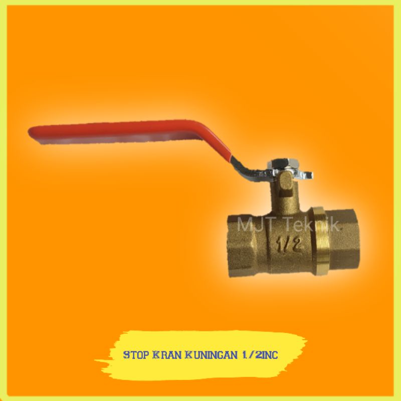 Jual Stop kran Kuningan 1/2inc Shisuka Ball Valve Kuningan Asli Original | Shopee Indonesia